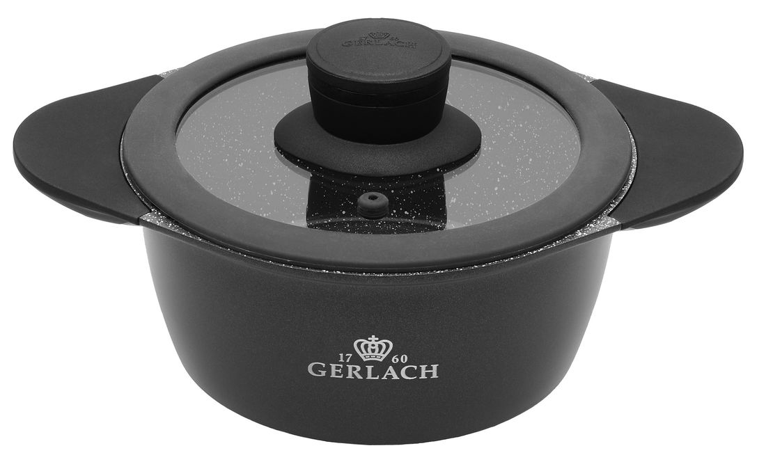 Garnek z pokrywką Gerlach BLEND STONE 2,4l - ERLI.pl