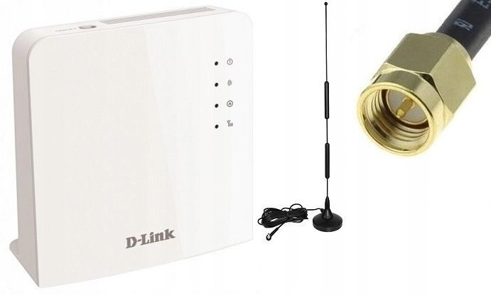Router 4G LTE SIM LAN WI-FI + antena GSM 12dBi SMA - ERLI.pl