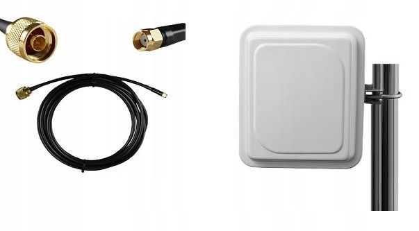 Antena WIFI HV 14dBi 2,4GHz + 10m kabla RPSMA - ERLI.pl