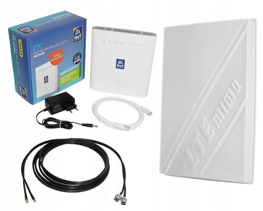 Router 4G LTE ZTE MF 286R + Antena zewnętrzna 5m – 146940747 - ERLI.pl