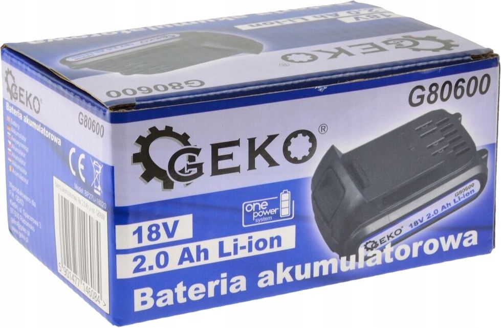 BATERIA AKUMULATOROWA 18V 2Ah Li-ion GEKO OnePower - ERLI.pl