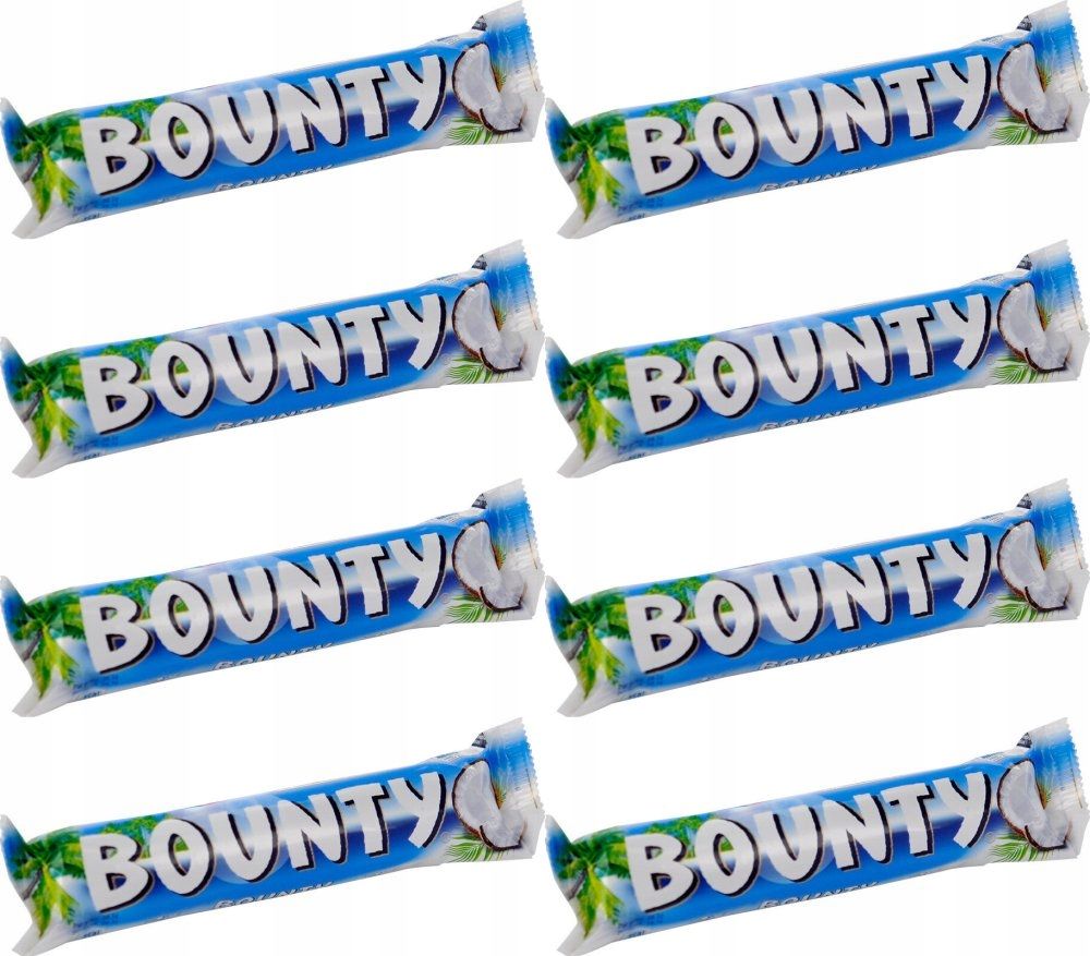 Baton Bounty kokosowy w czekoladzie 57g x8 - ERLI.pl