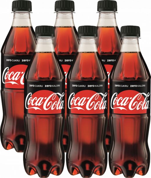 Napój gazowany Coca-Cola Zero butelka 6x0.5l - ERLI.pl Napój gazowany Coca-Cola Zero butelka 6x0.5l - ERLI.pl