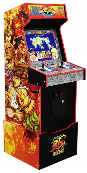 Automat Konsola Retro Duża Stojąca Street Fighter 14w1 Wi-Fi Arcade1Up ...