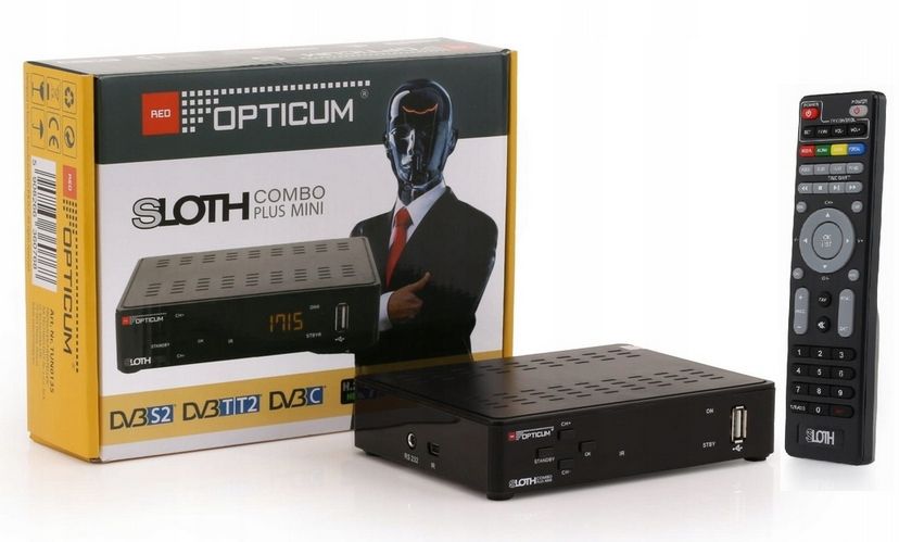 Tuner Opticum Sloth Combo Plus Mini DVB-S2/T2/C – 147669934 - ERLI.pl