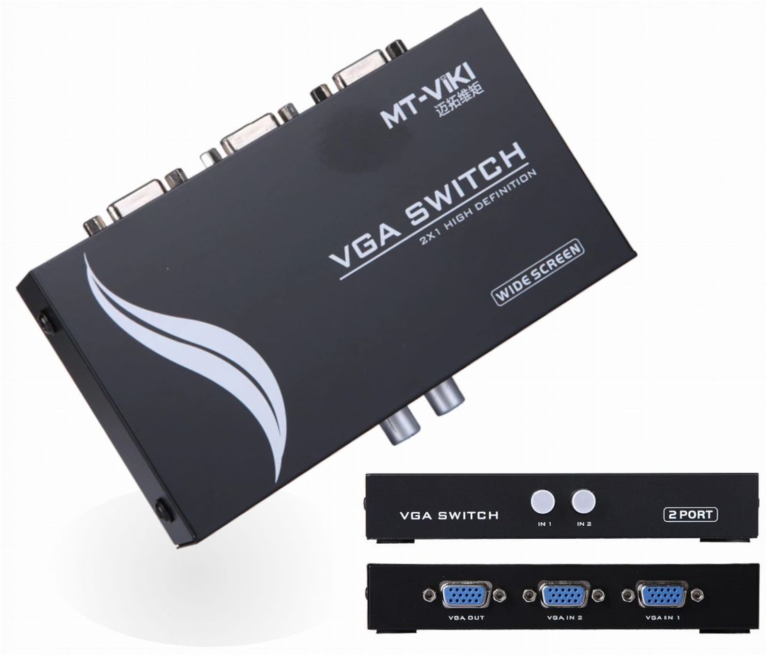 Switch obrazu VGA 2x1 Monitor rozdzielacz - ERLI.pl