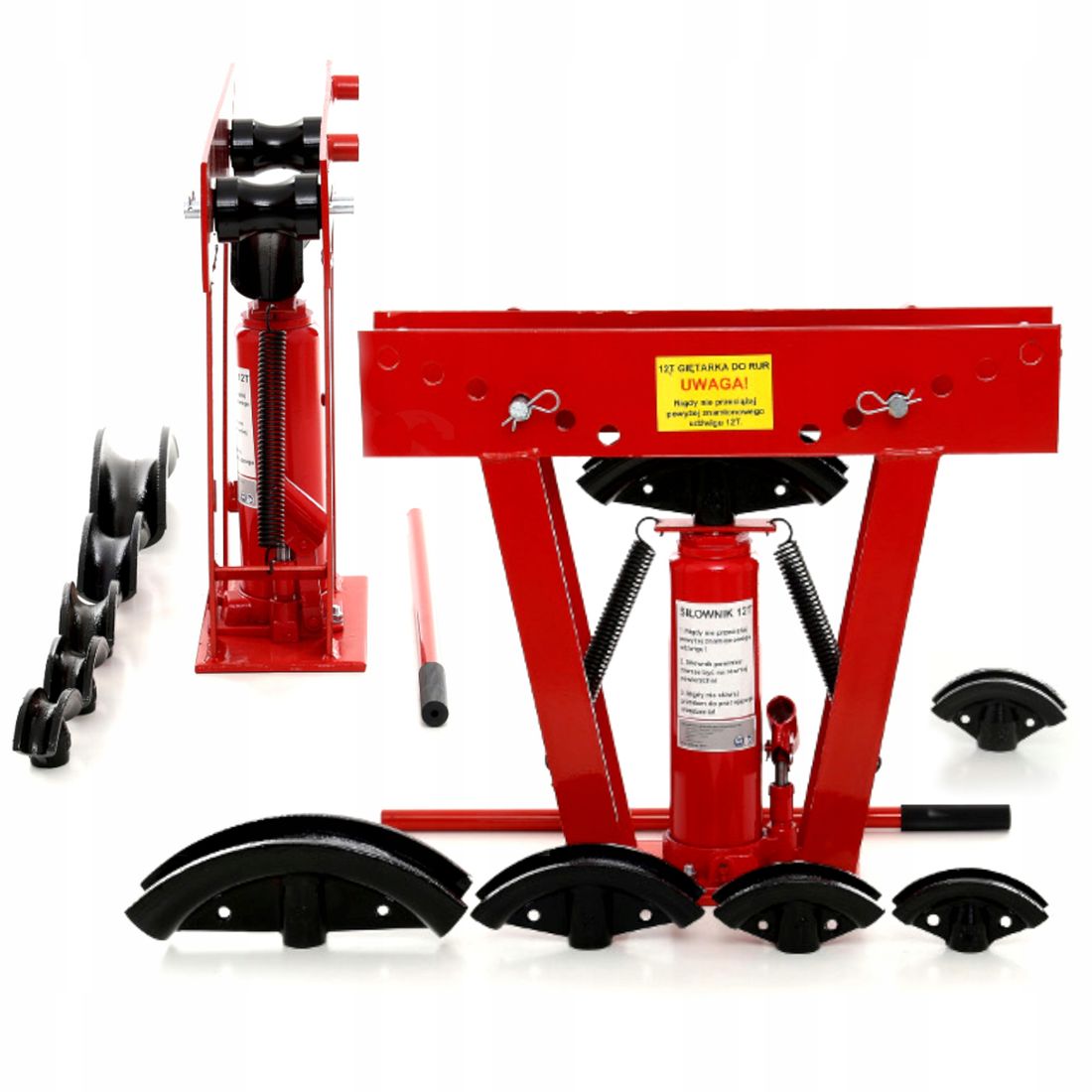 HYDRAULICZNA GIĘTARKA DO RUR 12 TON 6 PROFIL 75Mpa - ERLI.pl