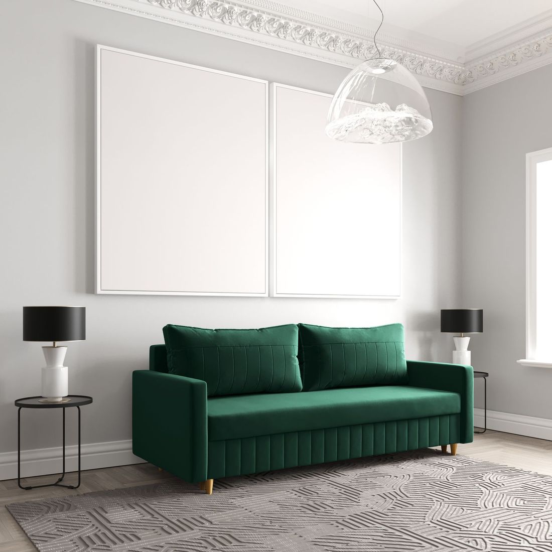 Sofa MARCO nowoczesne pikowania automat DL pojemnik funkcja spania ...