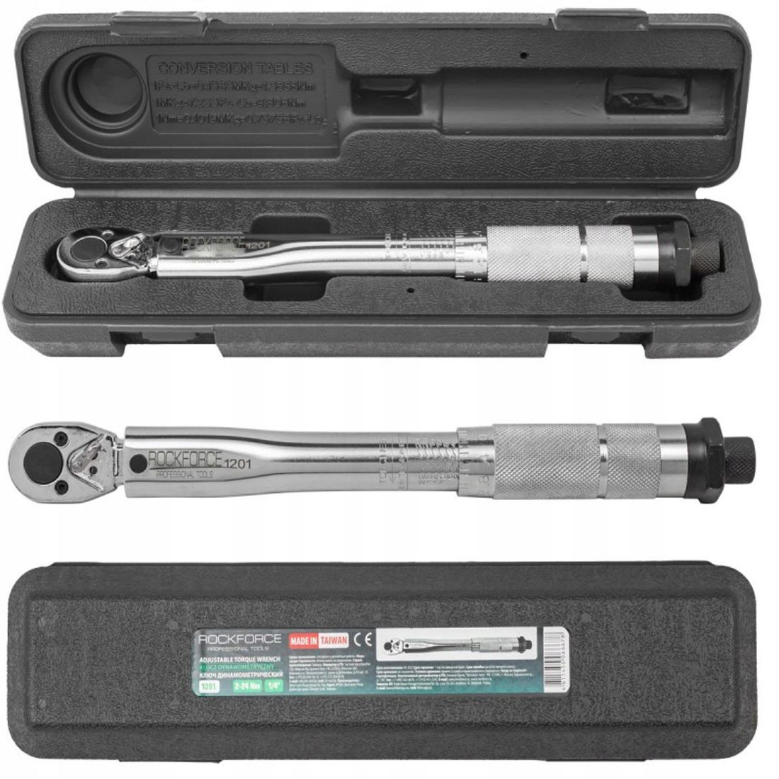 Klucz dynamometryczny 2-24Nm certyfikat 1/4" – 148278132 - ERLI.pl