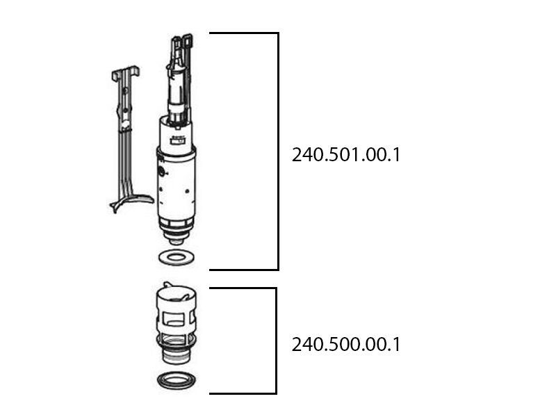 GEBERIT TWICO Zawór spustowy dwudzielny 240.501.00.1 – 148317483 - ERLI.pl