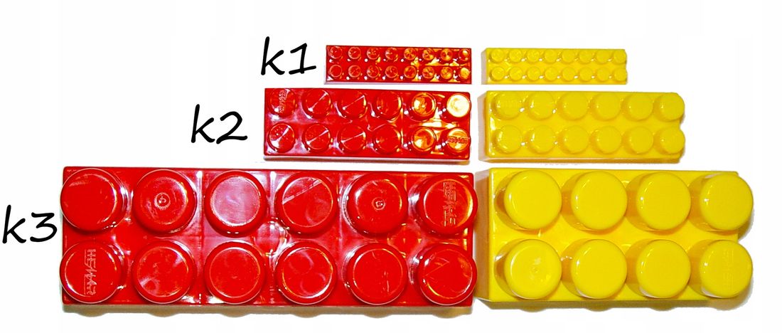 DUŻE POLSKIE KLOCKI K2 280 el KUFEREK ok 3,2kg 2+ - ERLI.pl