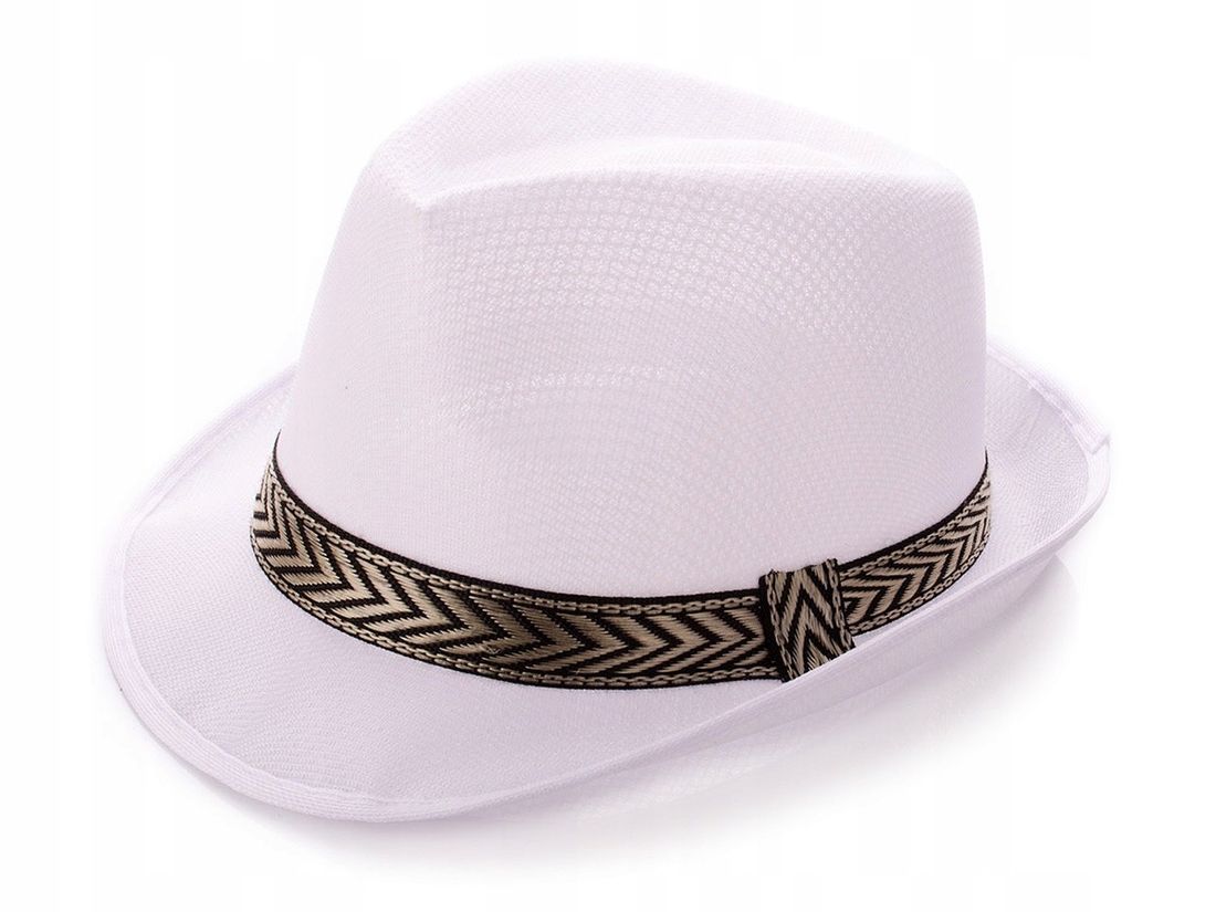 KAPELUSZ JACKSON CAPONE TRILBY FEDORA BIAŁY P-Y – 148384936 - ERLI.pl