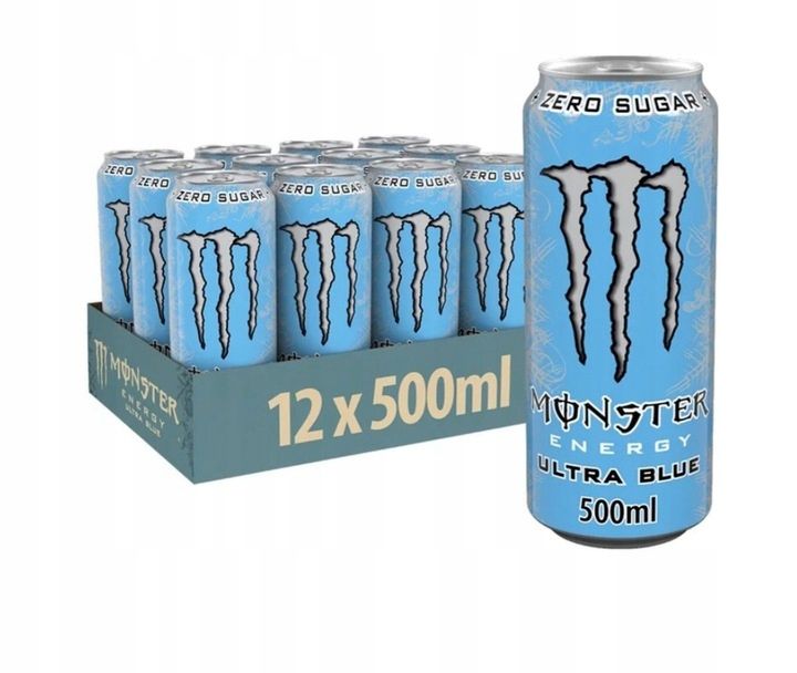 Monster Energy ZERO Ultra Blue 500ml x 12 - ERLI.pl