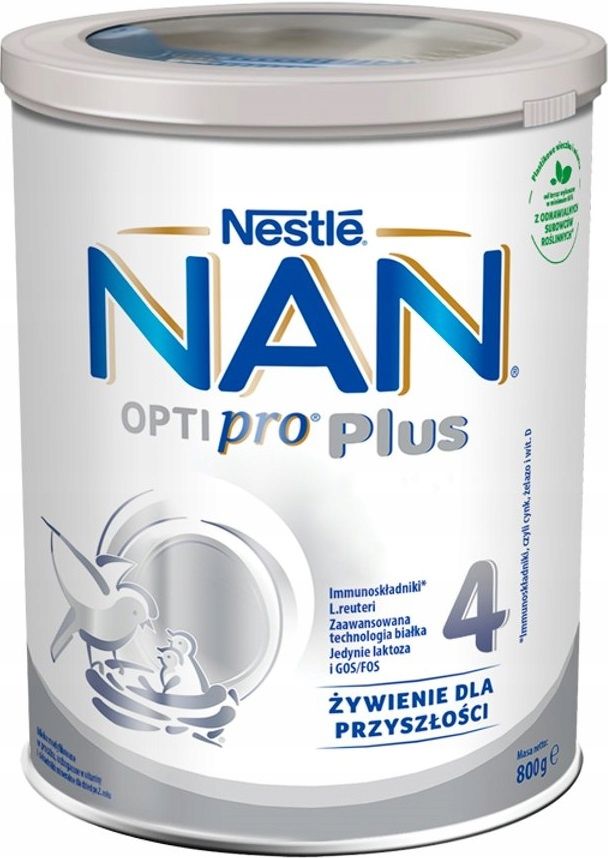 Nestle NAN Optipro 4 Plus Mleko Junior 800g – 148482876 - ERLI.pl