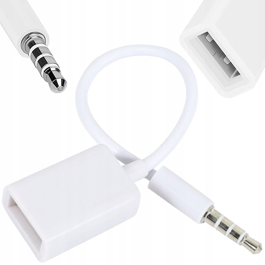 KABEL ADAPTER MINI JACK 3,5 MM AUX NA USB OTG HOST - ERLI.pl KABEL ADAPTER MINI JACK 3,5 MM AUX NA USB OTG HOST - ERLI.pl