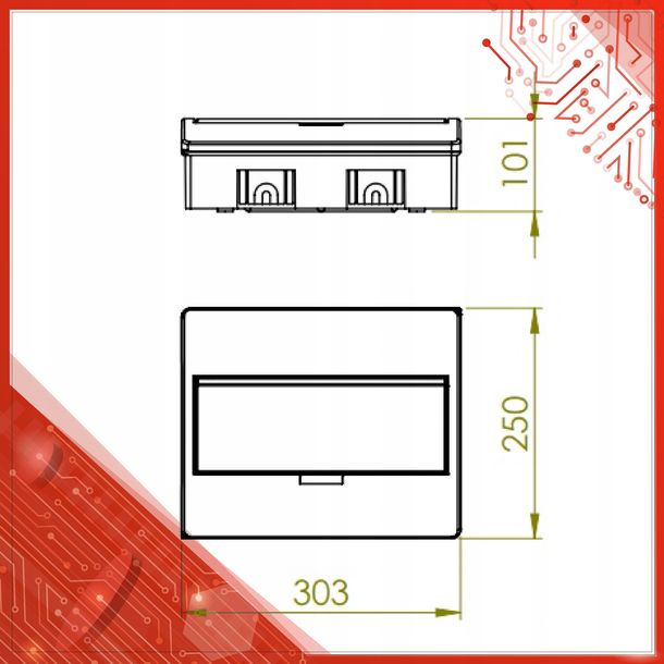 ROZDZIELNICA NATYNKOWA 1X12 SKRZYNKA MODUŁOWA S-12 - ERLI.pl