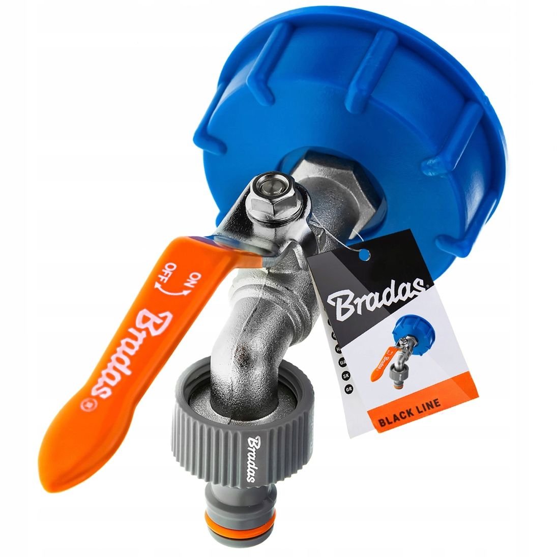 KRAN DO ZBIORNIKA 1000 ZAWÓR DO MAUZERA NA WĄŻ 1/2 - ERLI.pl