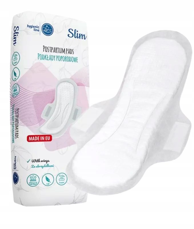 Podkłady/podpaski poporodowe SLIM 10 szt. Akuku - ERLI.pl