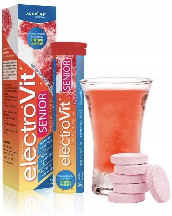 ElectroVit Senior ActivLab 20 tab mus Malina - ERLI.pl