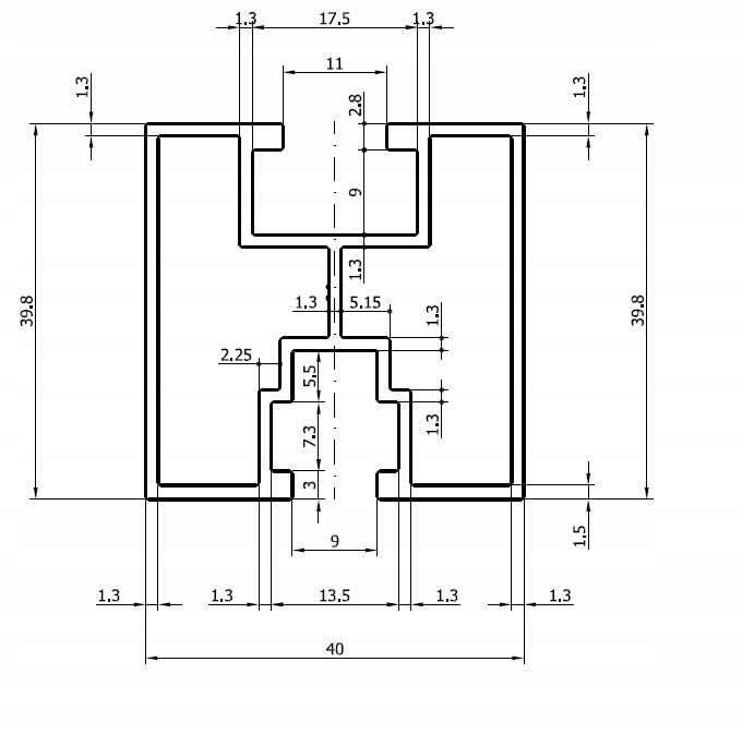 Profil aluminiowy montażowy do paneli PV40 L=110cm – 149591427 - ERLI.pl Profil aluminiowy montażowy do paneli PV40 L=110cm – 149591427 - ERLI.pl
