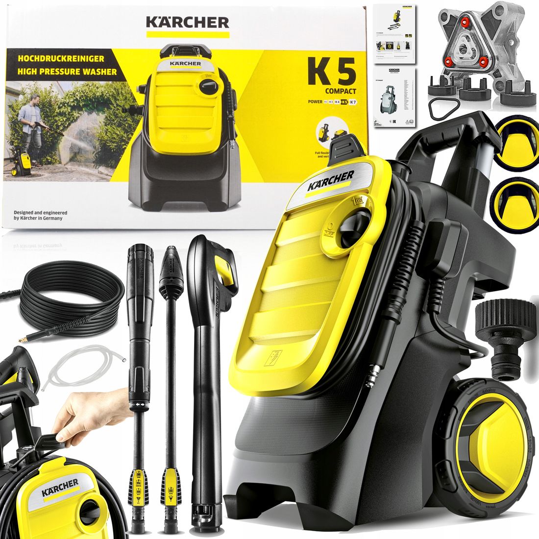 KARCHER K 5 COMPACT MYJKA CIŚNIENIOWA 145BAR 2100W - ERLI.pl