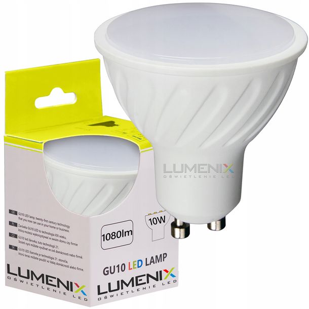 Żarówka GU10 LED 10W MOCNA Neutralna Biała ZESTAW - ERLI.pl Żarówka GU10 LED 10W MOCNA Neutralna Biała ZESTAW - ERLI.pl