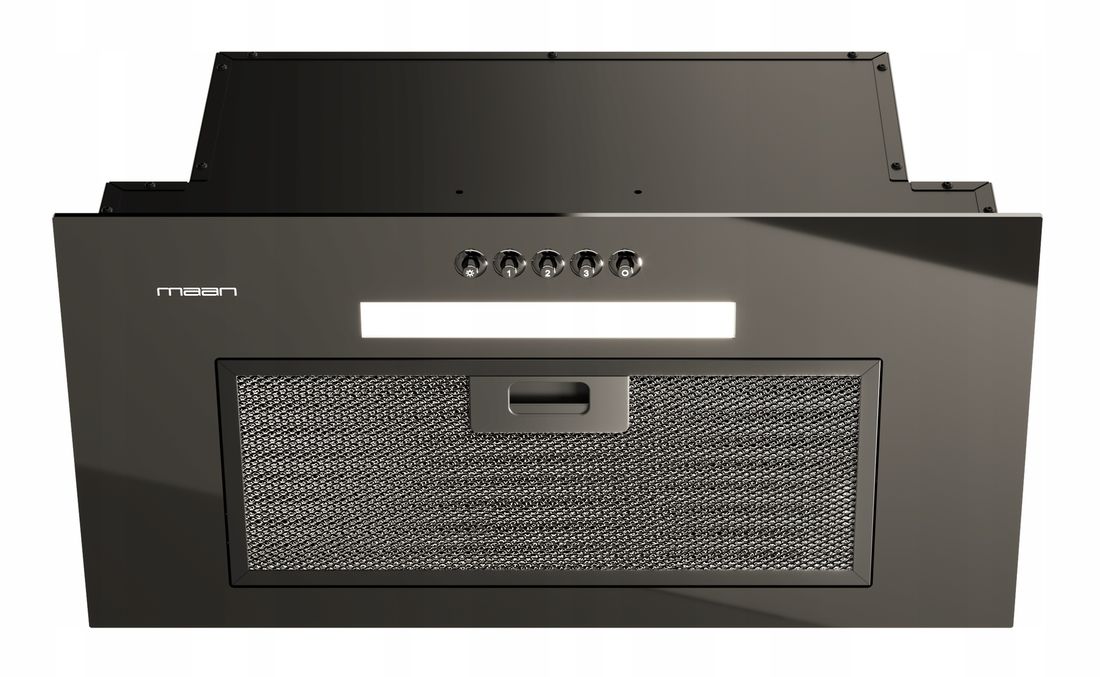 OKAP DO ZABUDOWY CZARNY 60CM MAAN WKŁAD KUCHENNY - ERLI.pl