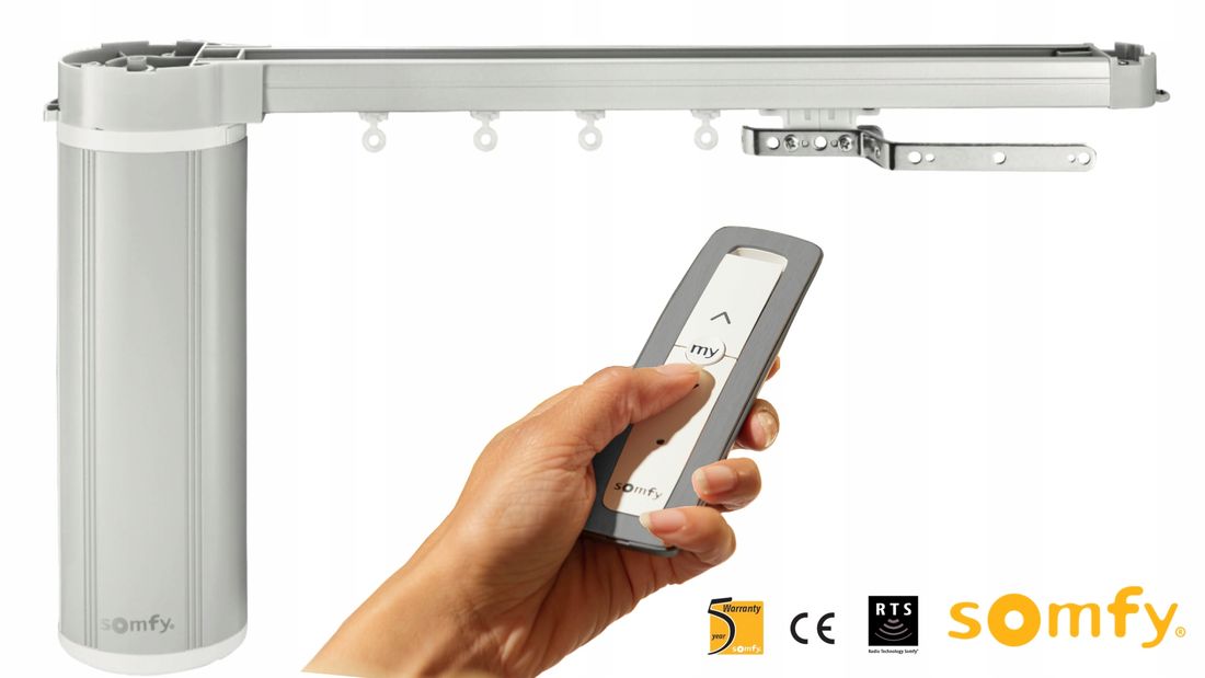 Karnisz Elektryczny SOMFY Movelite 35 401-450 cm. - ERLI.pl