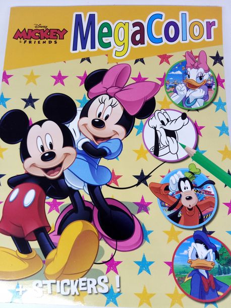 KOLOROWANKA DISNEY MEGA COLOR BOHATEROWIE PIXAR PREZENT - ERLI.pl