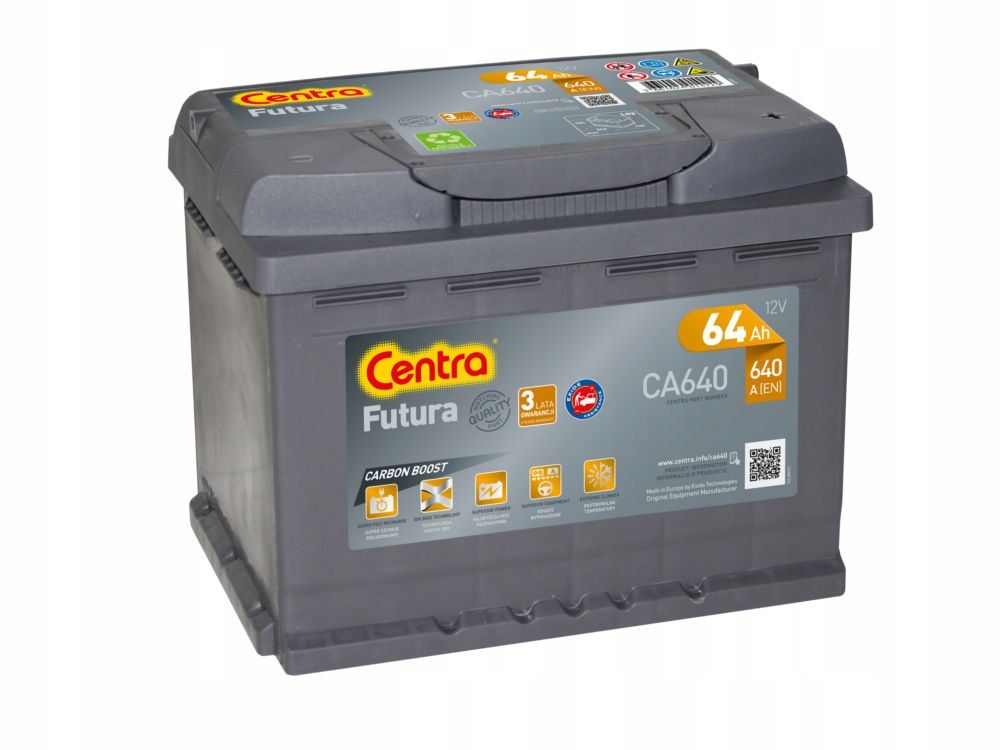 AKUMULATOR CENTRA FUTURA 12V 64AH 640A CA640 – 149820539 - ERLI.pl