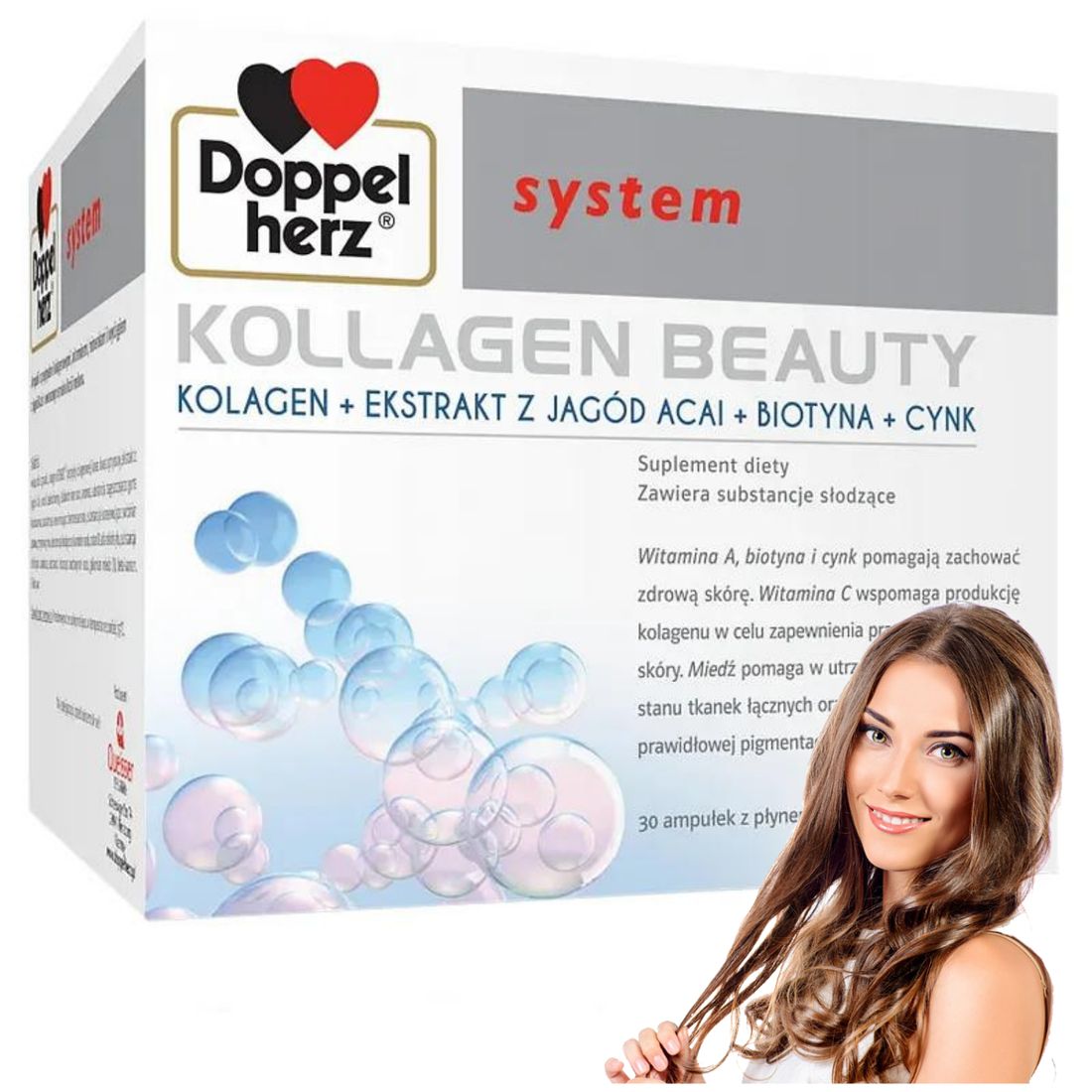 Doppelherz Kollagen BEAUTY kolagen do picia 30 szt - ERLI.pl