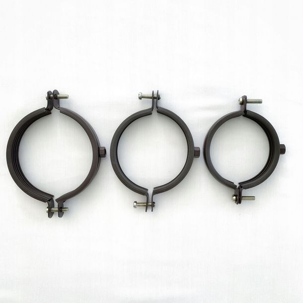 Obejma Uchwyt rury spustowej rynny 110 mm z gumą - ERLI.pl