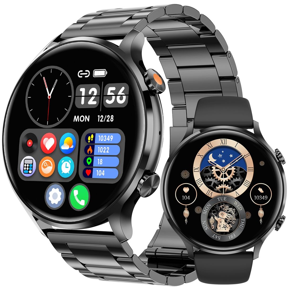 SMARTWATCH ZEGAREK POLSKIE MENU ROZMOWY SPORT SMART WATCH MĘSKI ORAZ ...