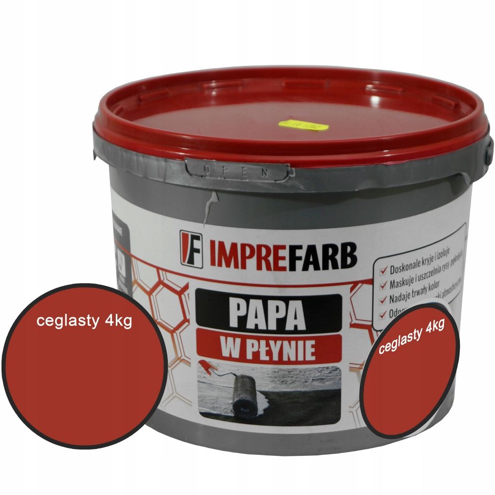 PAPA W PŁYNIE 4kg CEGLASTY IMPREFARB – 150043866 - ERLI.pl