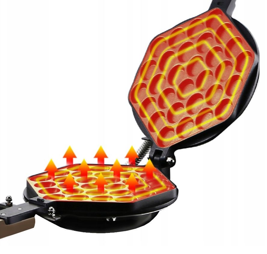 GOFROWNICA BĄBELKOWA EGG BUBBLE WAFFLE Gofry bąbelkowe 1400W - ERLI.pl