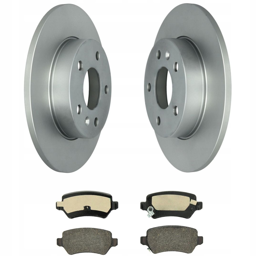 TARCZE + KLOCKI TYŁ OPEL ASTRA G H MERIVA ZAFIRA - ERLI.pl