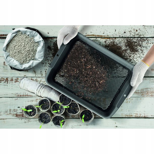 Sito ogrodowe regulacja przesiewanie ziemi kompost - ERLI.pl