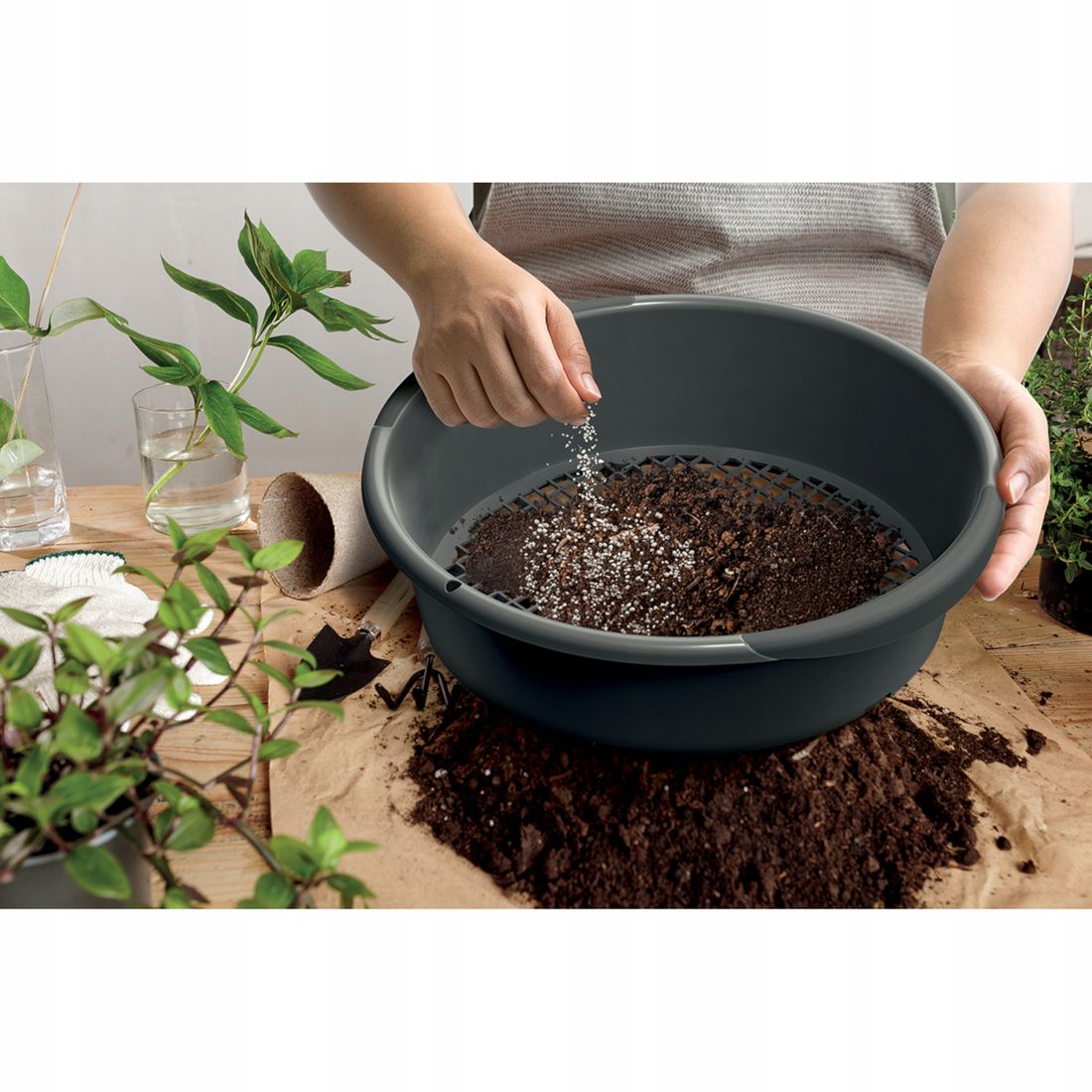 Sito ogrodowe regulacja przesiewanie ziemi kompost - ERLI.pl