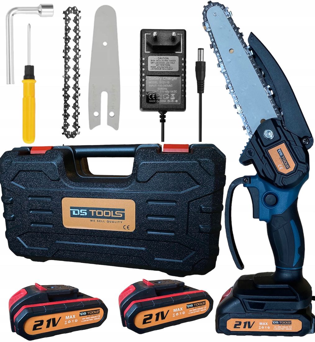 Piła Łańcuchowa AKUMULATOROWA BEZSZCZOTKOWA 6" 21V - ERLI.pl