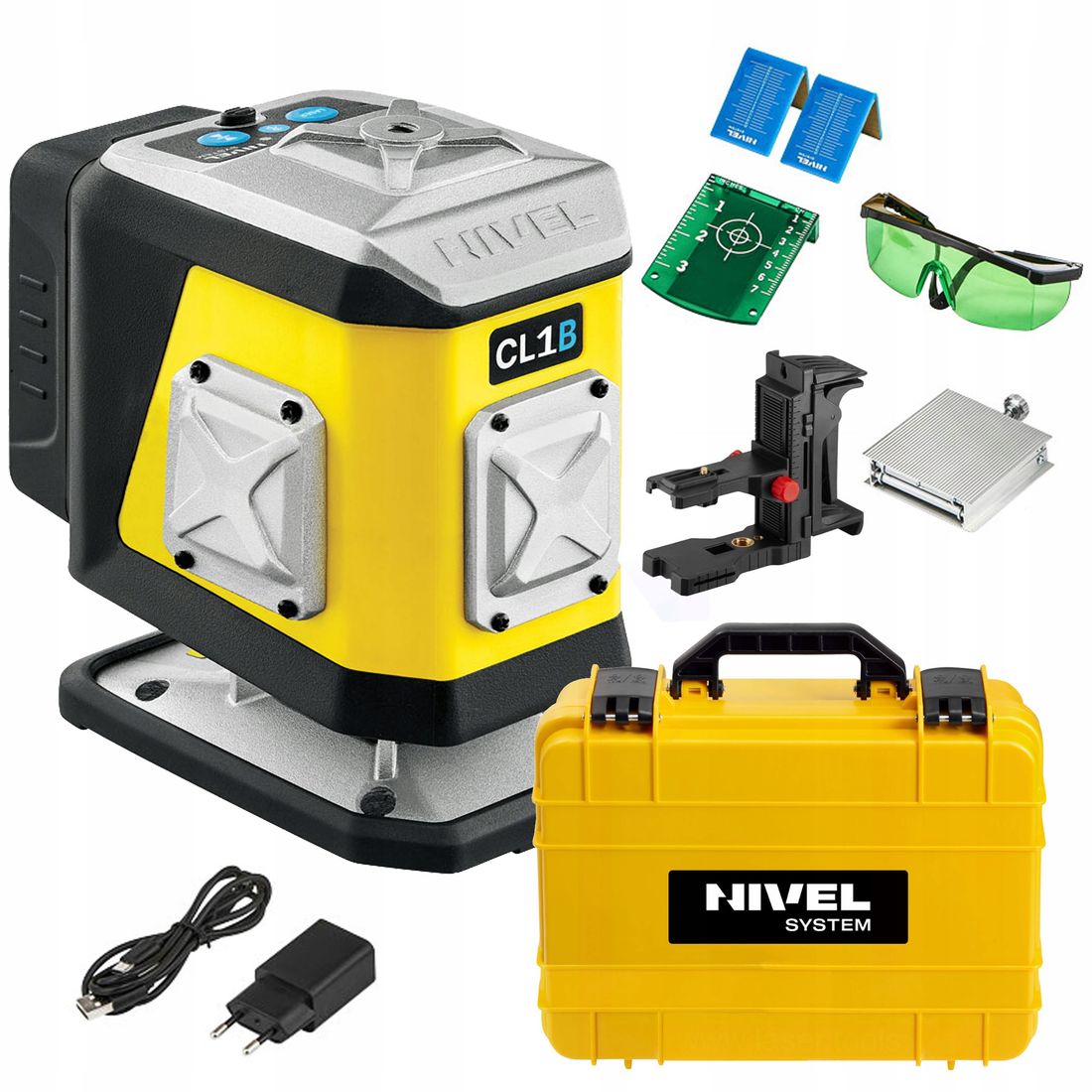 LASER KRZYŻOWY NIWELATOR POZIOMICA LASEROWA CL1B - ERLI.pl
