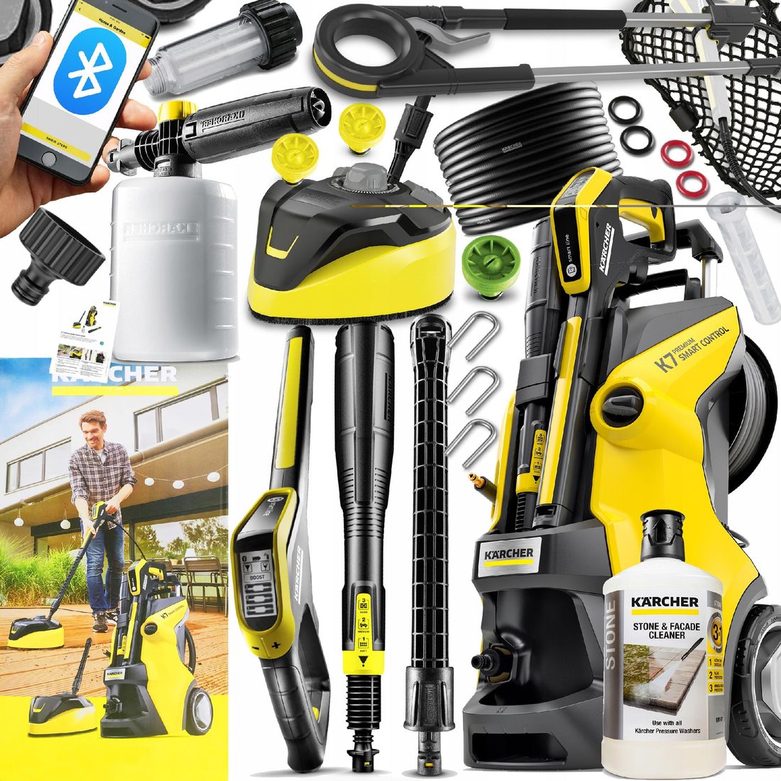 MYJKA CIŚNIENIOWA KARCHER K7 PREMIUM ZESTAW+LANCA - ERLI.pl
