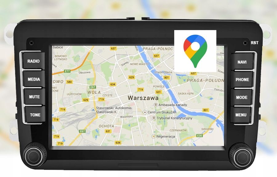 RADIO NAWIGACJA 7'' DO GOLF VI VW PASSAT B6 B7 GPS - ERLI.pl