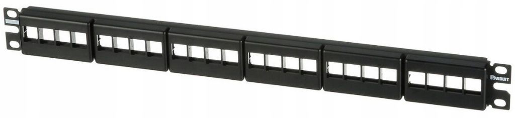 PATCHPANEL PUSTY RACK 19' 24p UTP KEYSTONE PANDUIT NETKEY - ERLI.pl