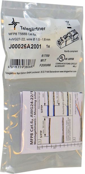 TELEGARTNER Wtyk RJ45 FTP kat 6A 7 - ERLI.pl