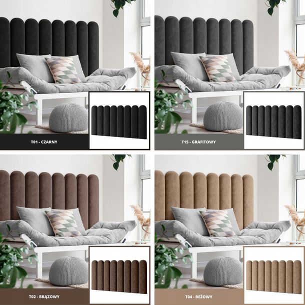 Panel Ścienny Tapicerowany Płotek 60x30 - ERLI.pl Panel Ścienny Tapicerowany Płotek 60x30 - ERLI.pl