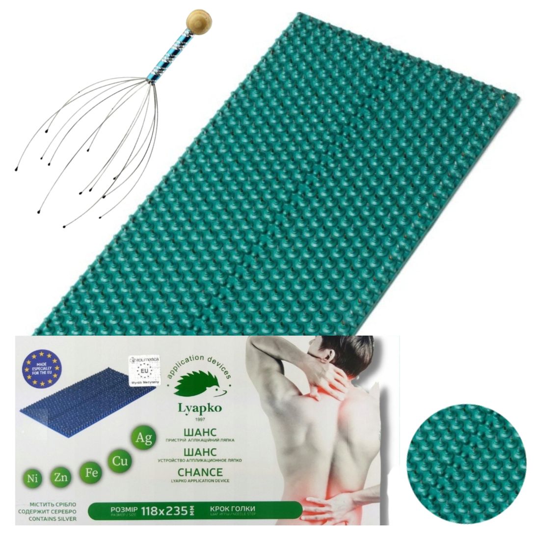 LYAPKO MATA DO MASAŻU SZANSA AKUPRESURA 6,2MM PRO - ERLI.pl