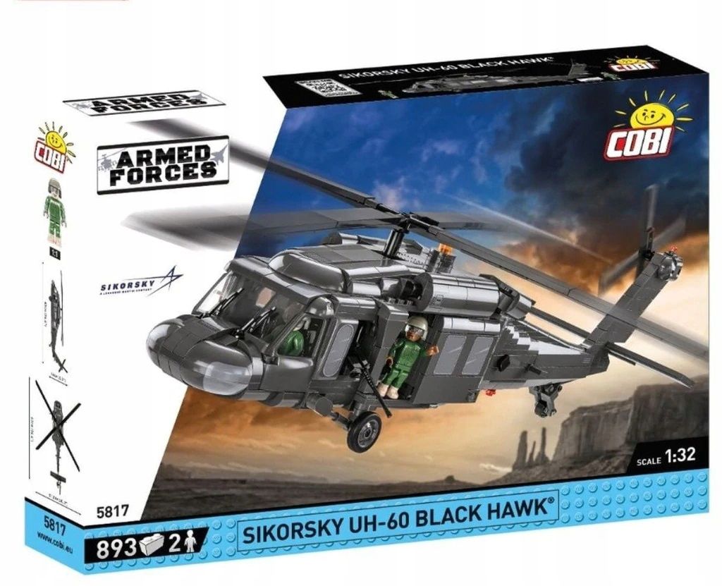 Cobi Armed Forces Helikopter Sikorsky UH-60 BH - ERLI.pl