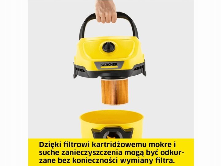ODKURZACZ WARSZTATOWY WD 3 V-17/4/20 KARCHER 1000W – 150833454 - ERLI.pl