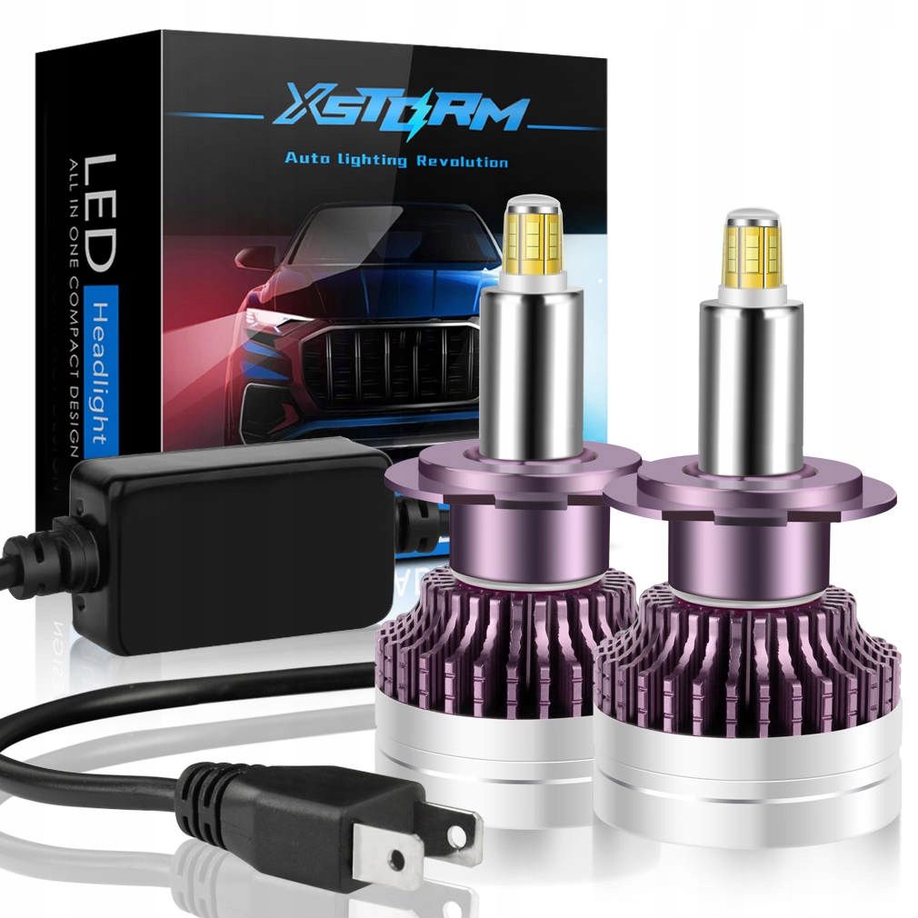 ŻARÓWKI XSTORM LED H7 160W 360° 25000LM MOCNE CAN - ERLI.pl