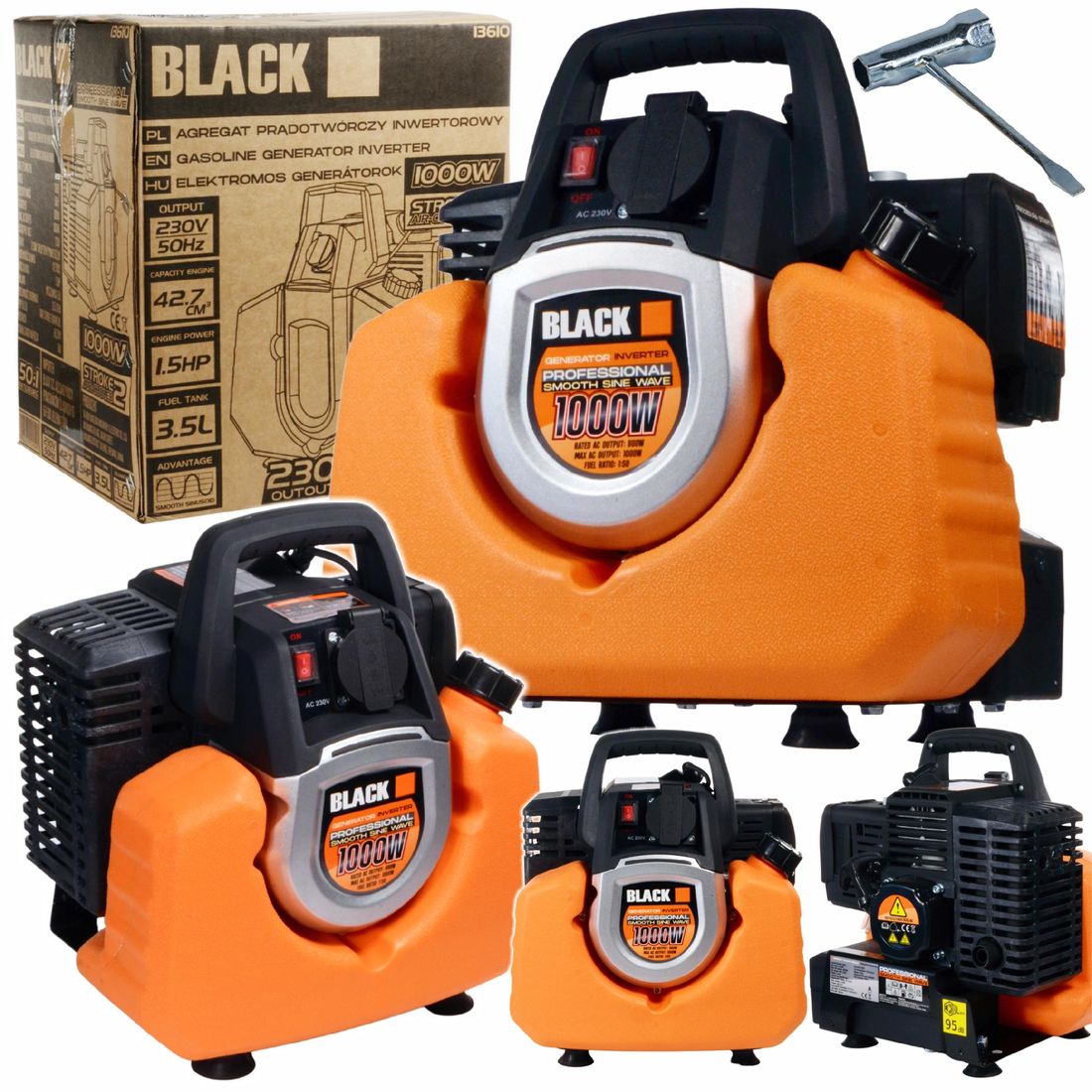 AGREGAT PRĄDOTWÓRCZY GENERATOR INWERTOROWY 1000 W – 147665880 - ERLI.pl AGREGAT PRĄDOTWÓRCZY GENERATOR INWERTOROWY 1000 W – 147665880 - ERLI.pl
